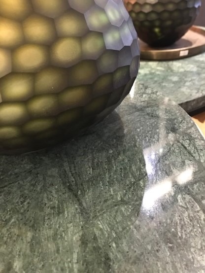 Set van 2 salontafels marmer - groen - SALE - Stoop Furniture